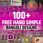 Latest Free Hand Simple Rangoli Designs (2025) - TailoringinHindi