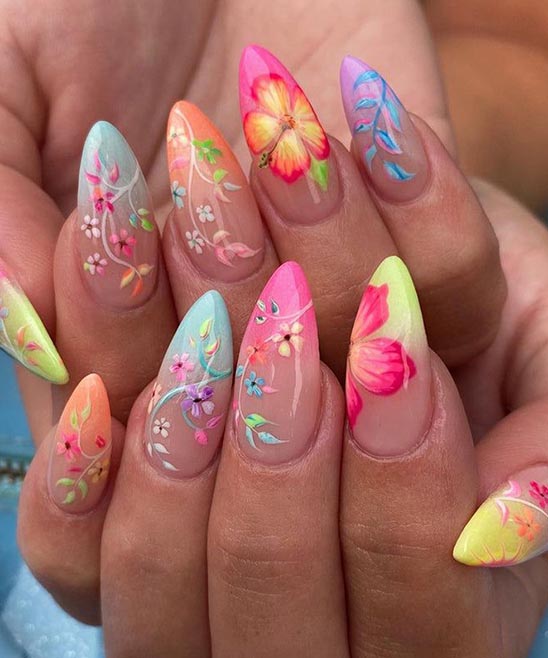 Modern French Tip Acrylic Nail Inspirations - TailoringinHindi