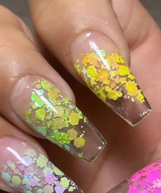 Crystal Clear: Coffin Nail Designs That Shine - TailoringinHindi Crystal Clear: Coffin Nail Designs That Shine - TailoringinHindi