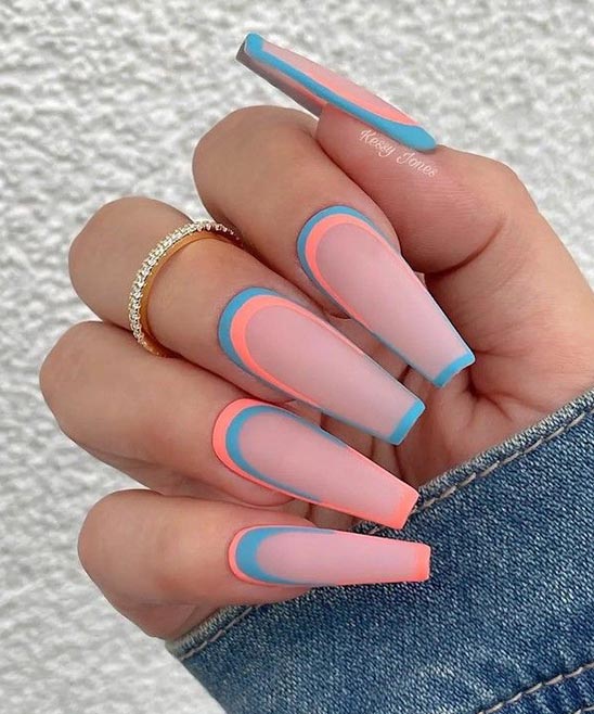 Adorably Stylish Cute Coffin Nail Designs Tailoringinhindi