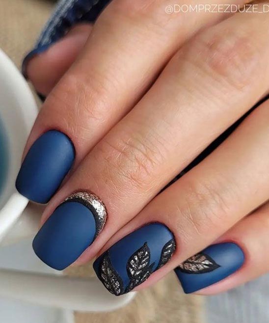 Cool Tones: Blue Nails Perfect for Fall Days - TailoringinHindi