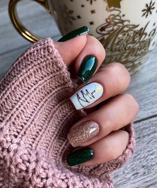 Muted Magic Holiday Nail Designs in Neutral Tones - TailoringinHindi
