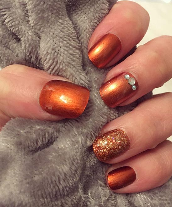 Molten Glam: Stunning Copper Nail Designs - TailoringinHindi