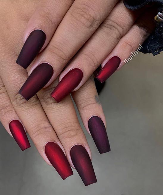 50 Red Coffin Nail Designs 2024 Tailoringinhindi